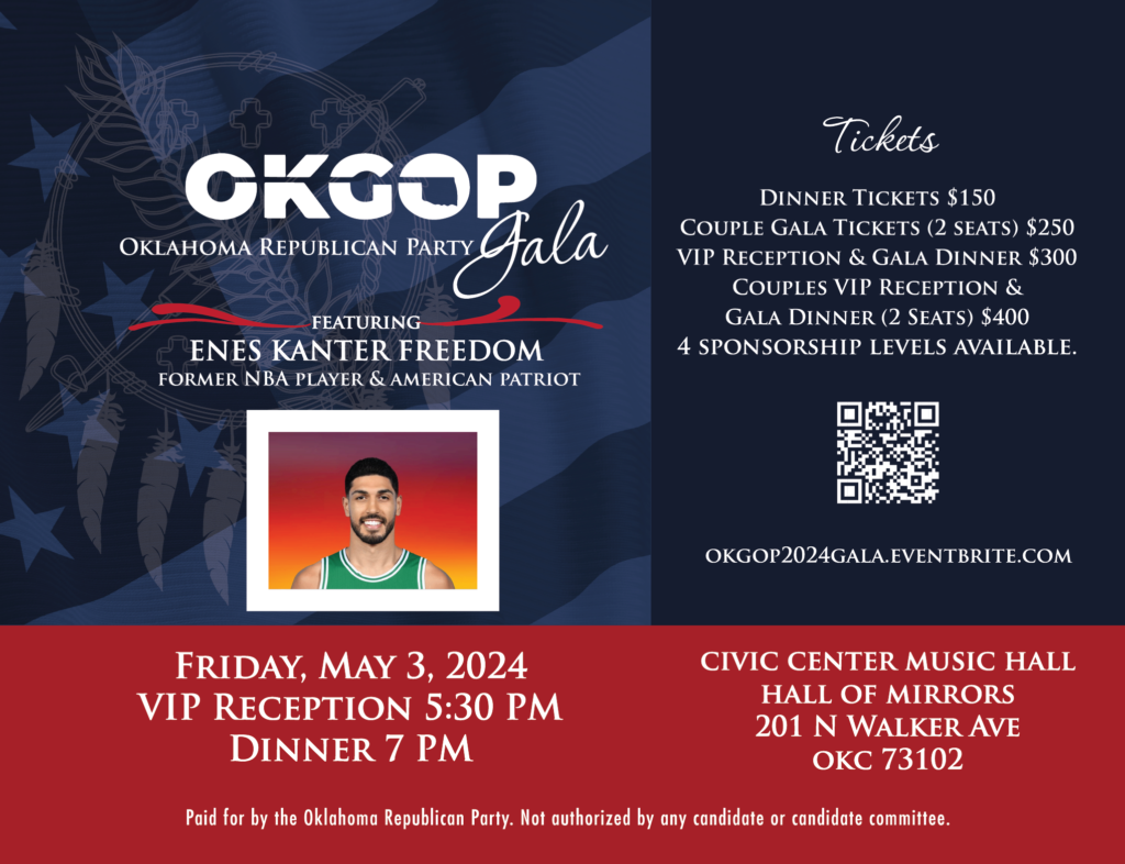 OK GOP Gala with Enes Kanter Freedom - Oklahoma County Republican Party